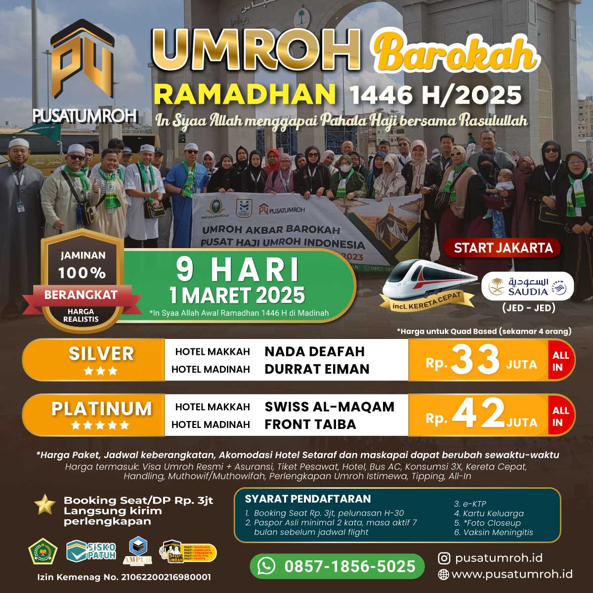 Paket Umroh Ramadhan 2025 Jaminan Berangkat 100%