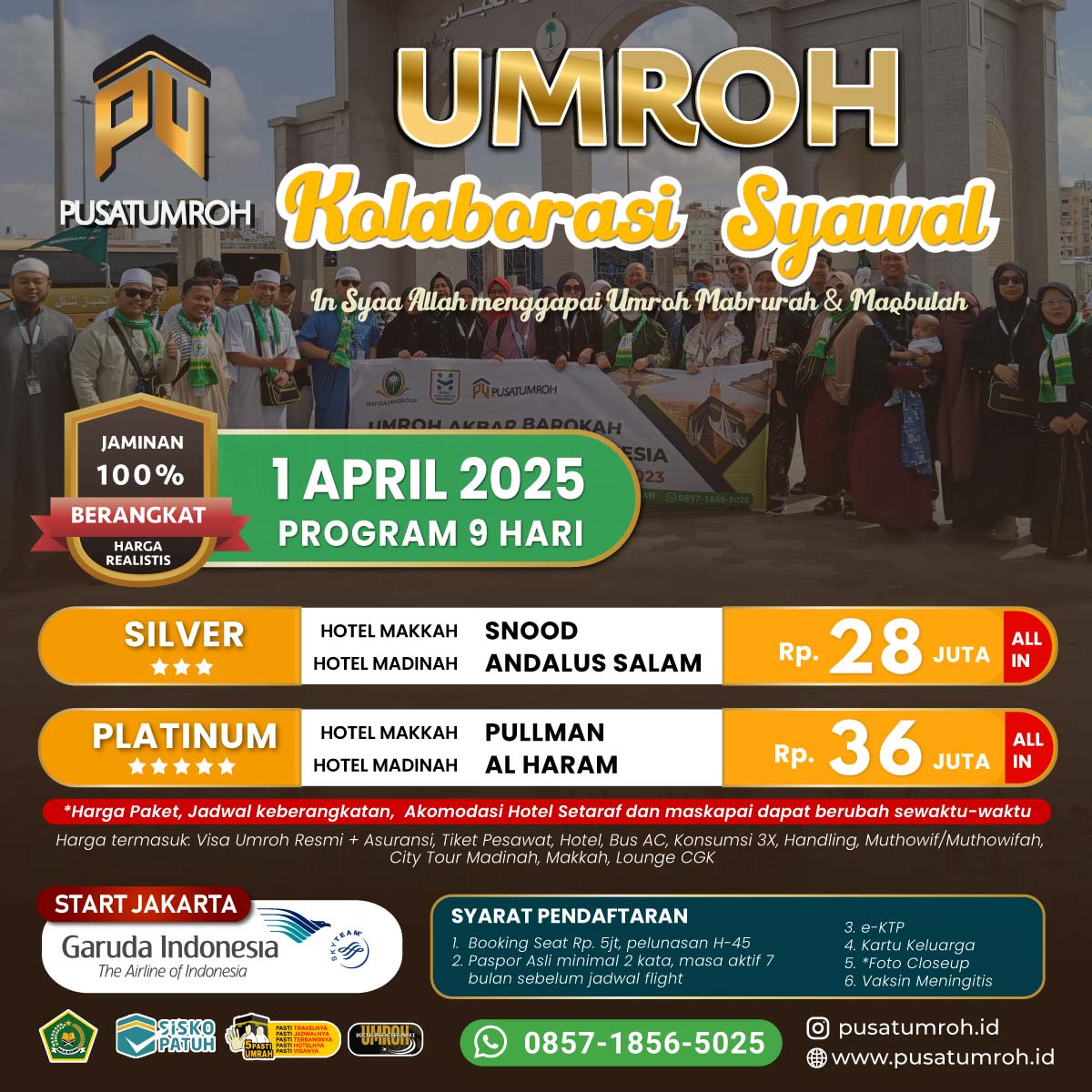 Paket Biaya Umroh Syawal April 2025, Harga Realistis Bergaransi