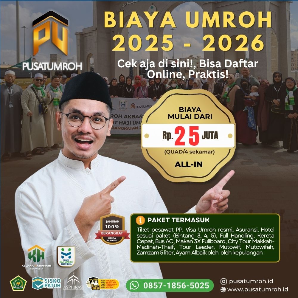Paket Biaya Umroh 2026 2027 Harga Realistis Terjangkau